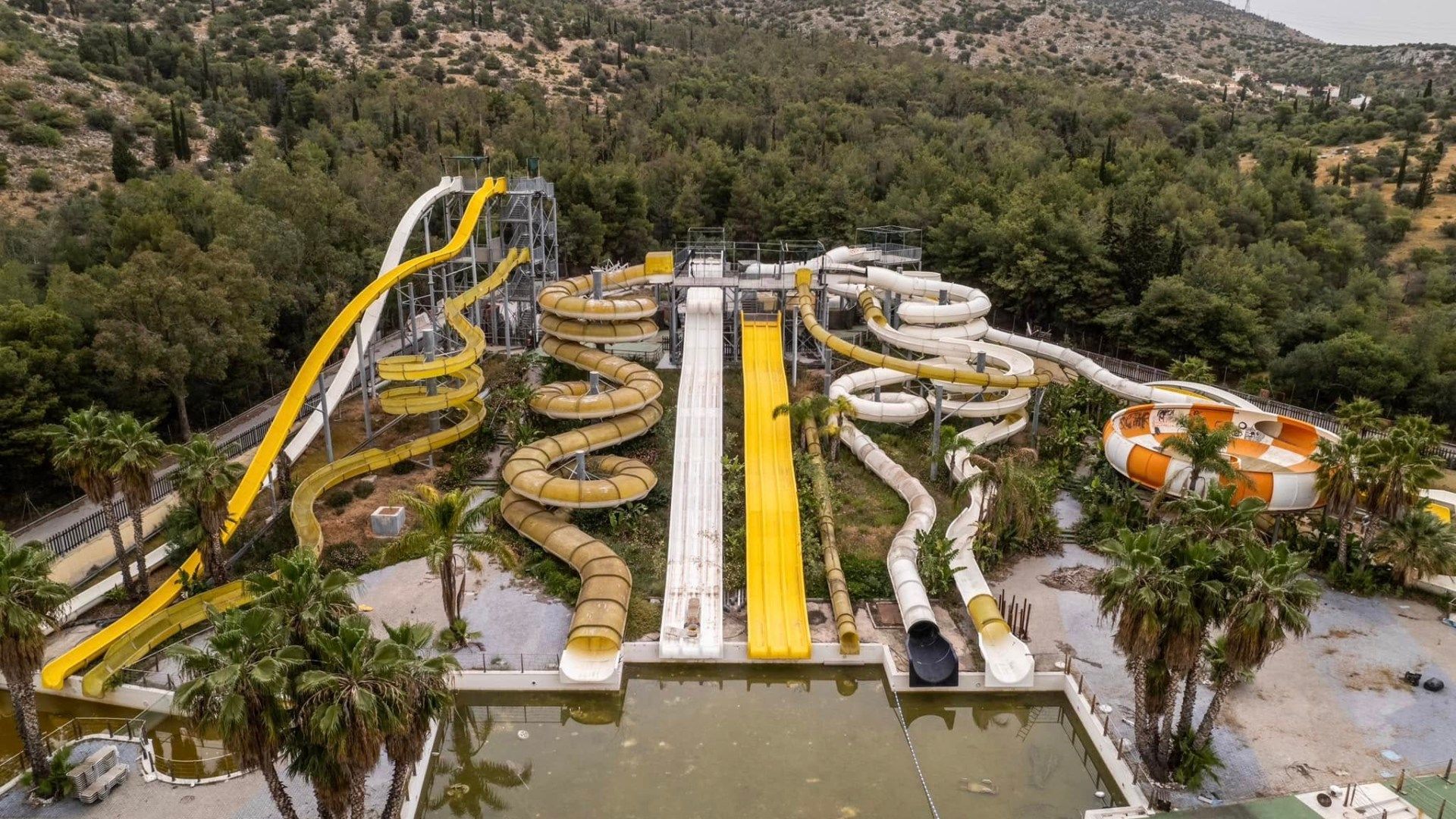 Inside world’s ‘grimmest’ abandoned water park where moss-covered ...