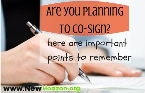 Thinking of Co-signing? You May Want To Think Again!