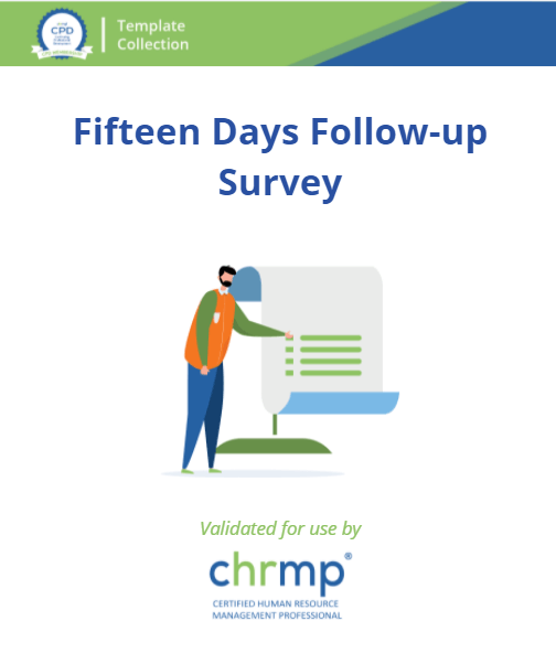 Fifteen Days Follow-Up Survey - CHRMP Membership