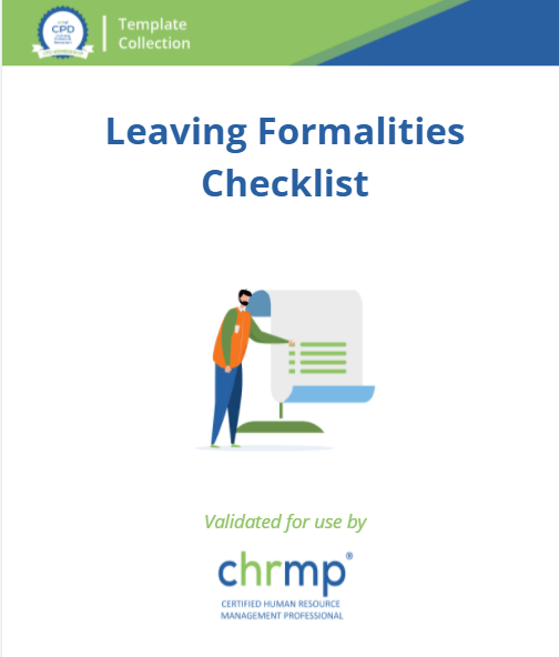Leaving Formalities Checklist - CHRMP Membership