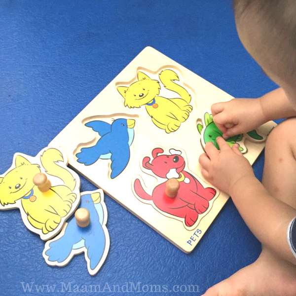 Lakeshore large knobbed puzzle - Ma'am and Mom's