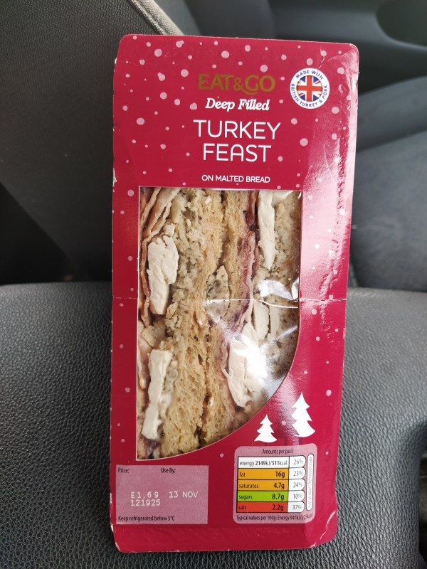 Aldi's 'Turkey Feast' Sandwich 2020 Edition. - Rate That Snack