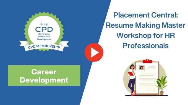 Placement Central - Resume Making Master Workshop for HR Professionals ...