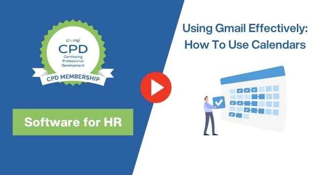 Using Gmail effectively - How to use calendars - CHRMP Membership