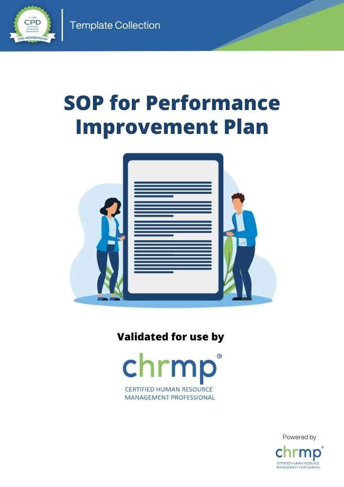 SOP for Performance Improvement Plan - CHRMP Membership