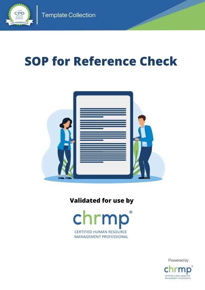 SOP for Reference Check - CHRMP Membership