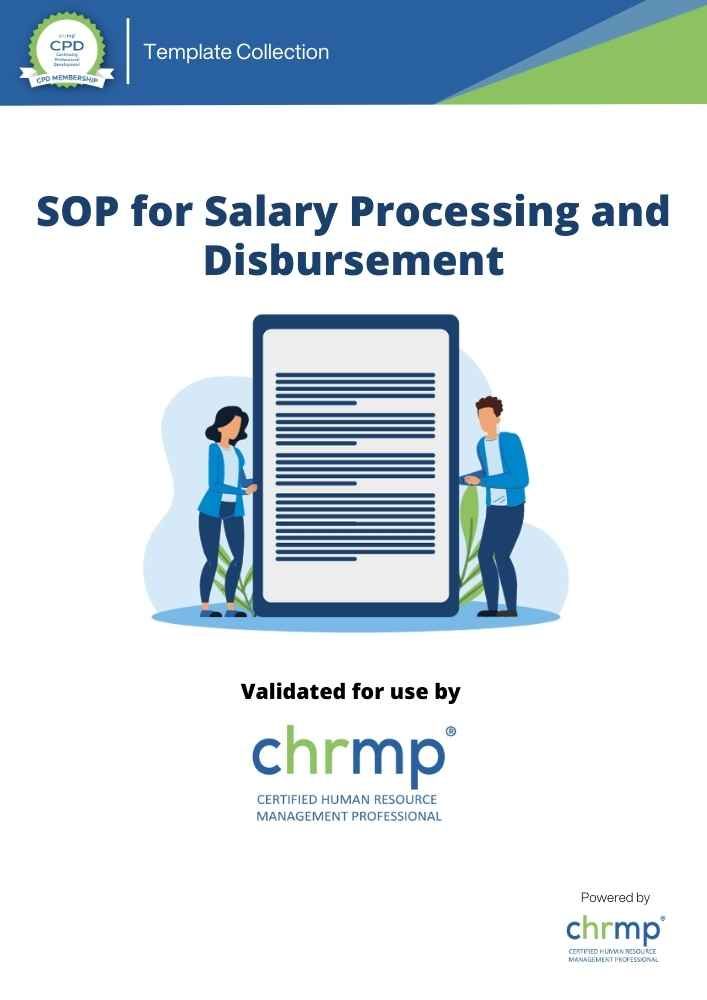 SOP for Salary Processing and Disbursement - CHRMP Membership