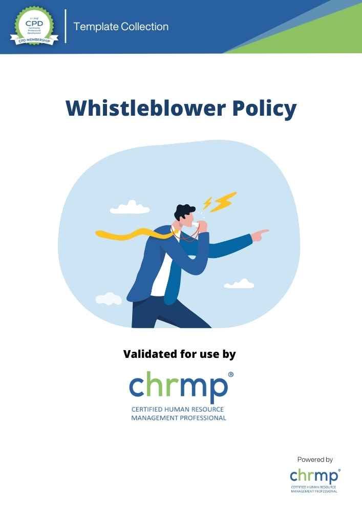 Whistleblower policy - CHRMP Membership