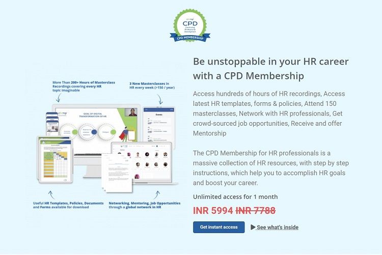 CPD HR Membership - CHRMP