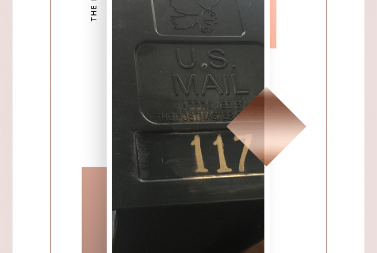 My easy mailbox number DIY - The Beige House