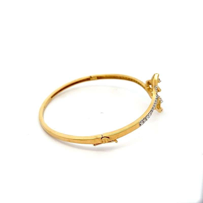 Diamond Cascade Bangle - Mustafa Jewellery