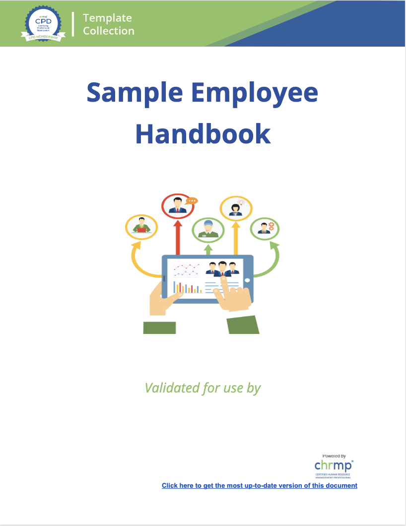 Sample Employee Handbook - CHRMP Membership