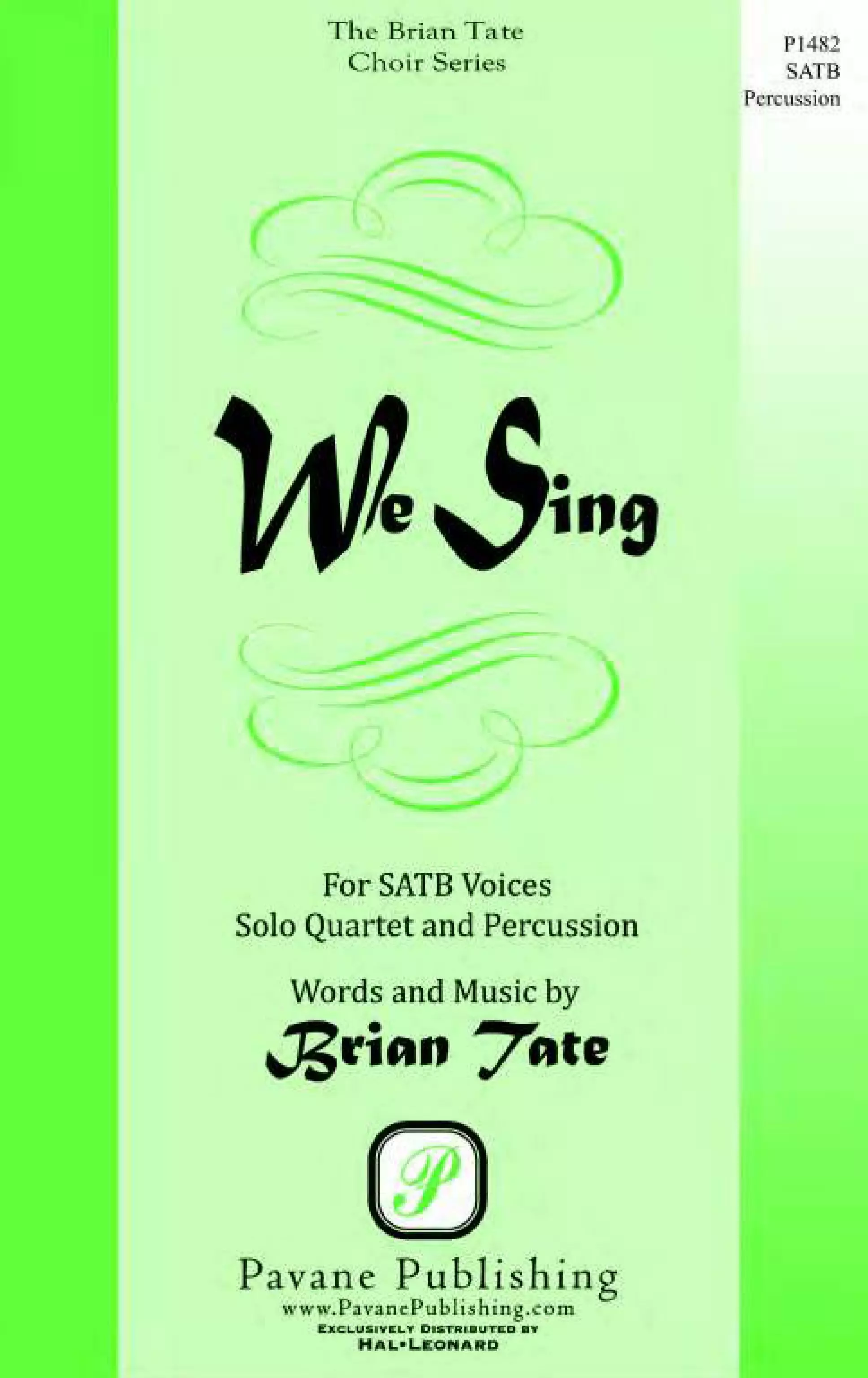 We Sing - All Products - Pavane Publishing